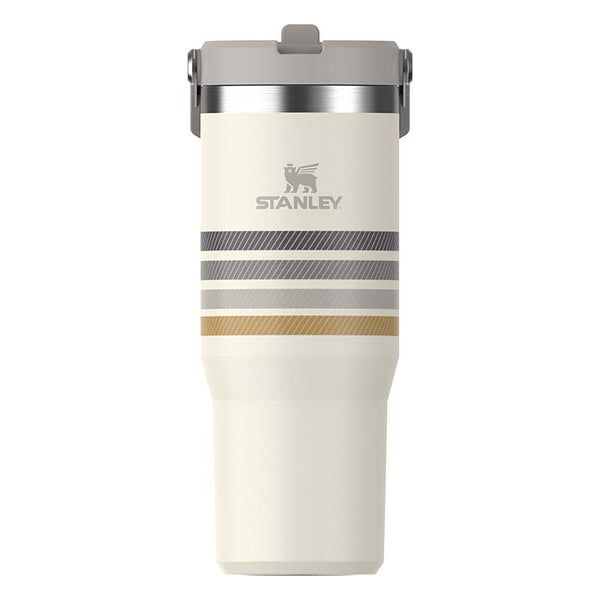 Stanley The 30oz IceFlow Flip Straw Tumbler in Cream Ash Stripe ...