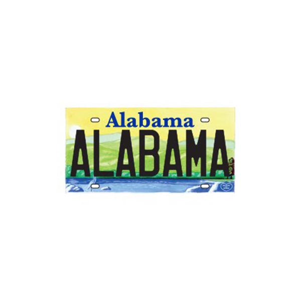 Tri-State Souvenir and Novelty Alabama License Plate Magnet | Palmetto Moon
