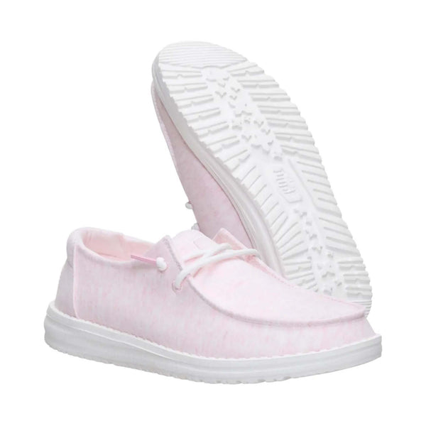 HEYDUDE Women's Wendy Stretch Jersey Shoes in Light Pink | Palmetto Moon