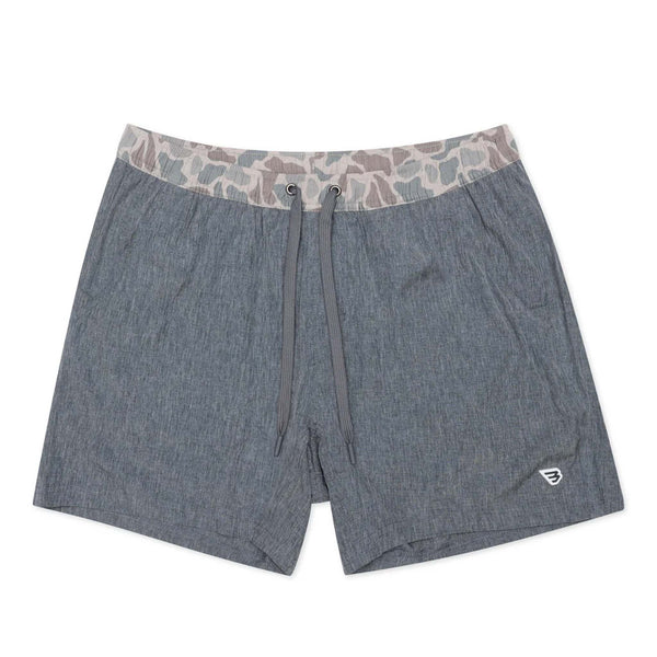 Burlebo Men's Athletic Shorts in Grizzly Grey| Palmetto Moon