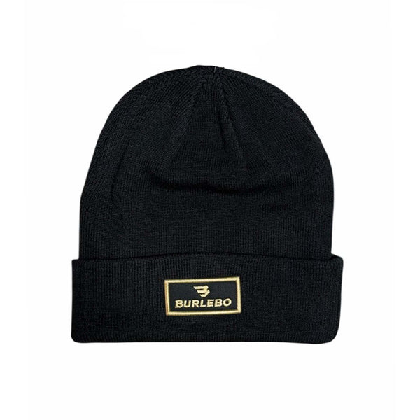 Burlebo Logo Patch Beanie in Black | Palmetto Moon