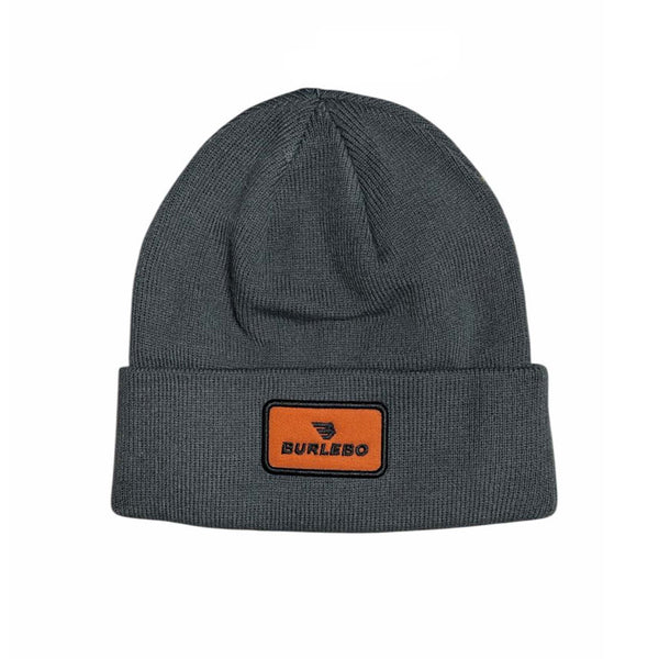 Burlebo Logo Patch Beanie in Charcoal | Palmetto Moon
