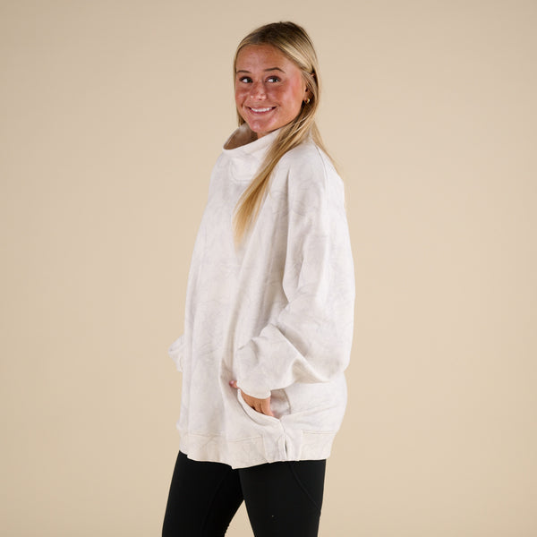 Love Bug Apparel Woodlands Camo Mock Neck Sweatshirt | Palmetto Moon