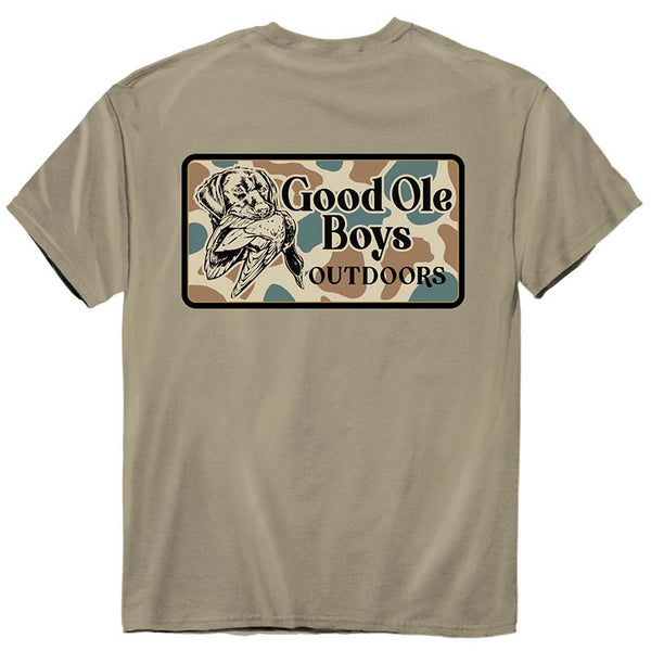 Good Ole Boys Outdoors Lab Duck Camo Patch Short Sleeve T-Shirt | Palmetto Moon