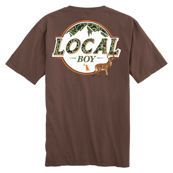 Local Boy Outfitters Camo Beer Mountain Label Short Sleeve T-Shirt ...