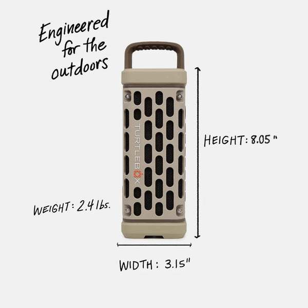 TurtleBox Ranger Portable Speaker in Tan | Palmetto Moon