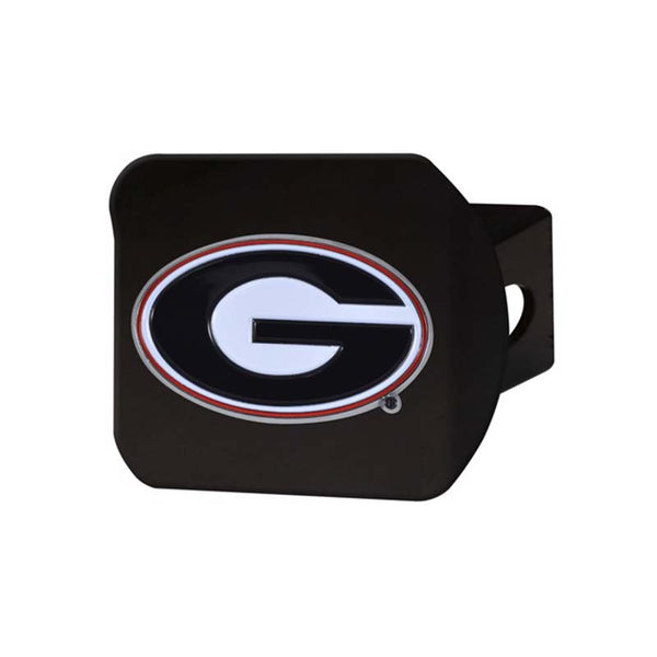 Fan Mats UGA Color On Chrome Hitch Cover | Palmetto Moon