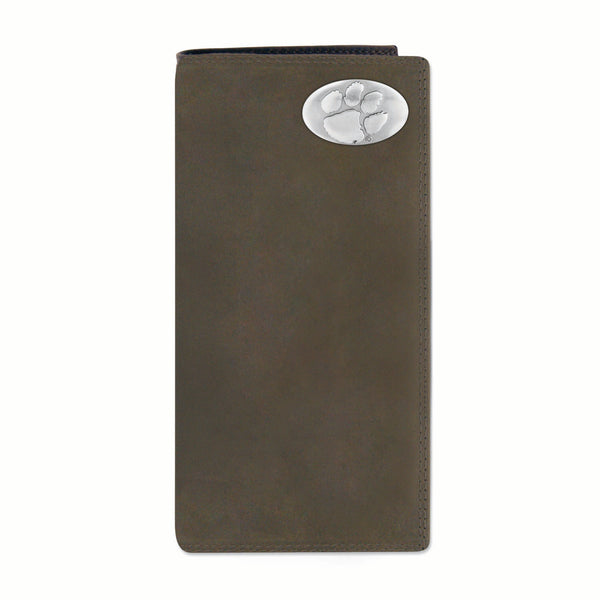 ZEP-PRO Clemson Crazy Horse Conch Roper Wallet | Palmetto Moon