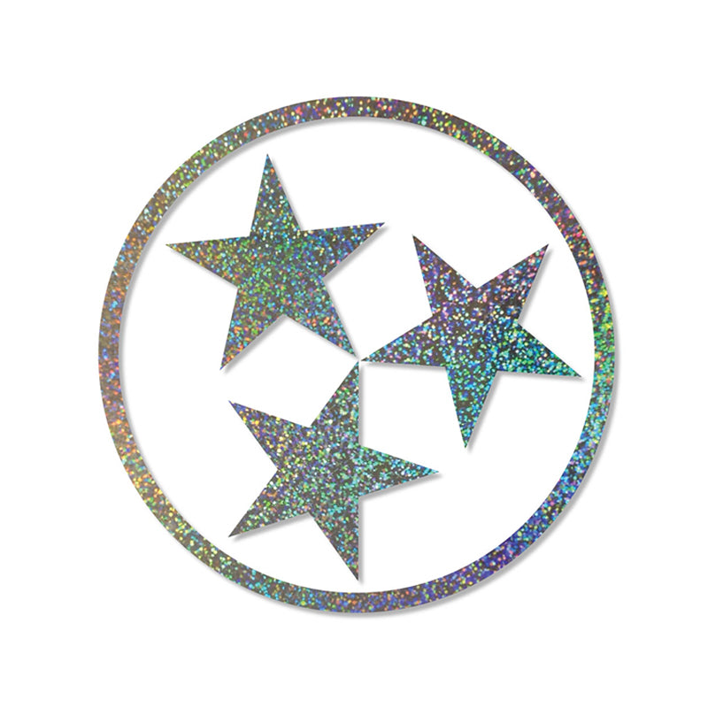Tri-Star 3 inch Decal | Palmetto Moon