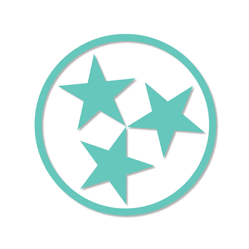 Tri-Star 3 inch Decal | Palmetto Moon