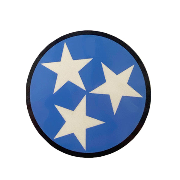 Tri-Star 3 inch Decal | Palmetto Moon