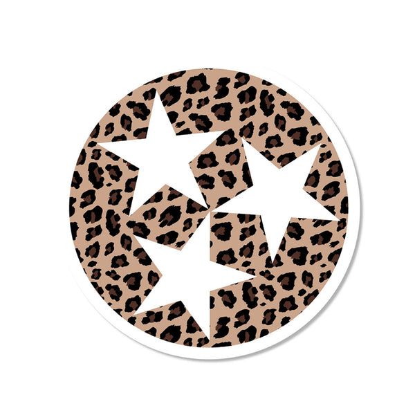 3 inch Leopard Tri-Star Decal | Palmetto Moon