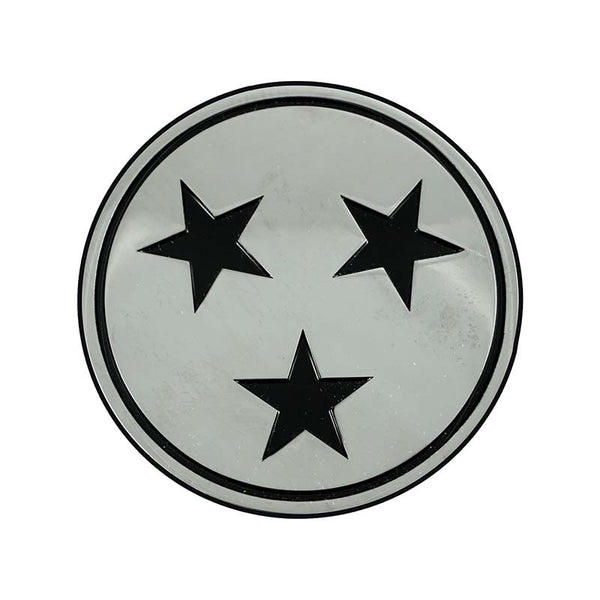 Fan Mats Tri-Star Chrome Emblem | Palmetto Moon
