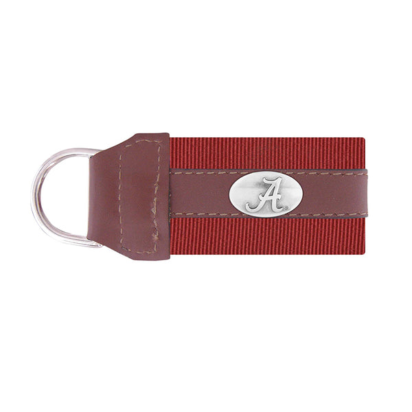 ZEP-PRO Alabama Concho Ribbon Leather Key Fob | Palmetto Moon